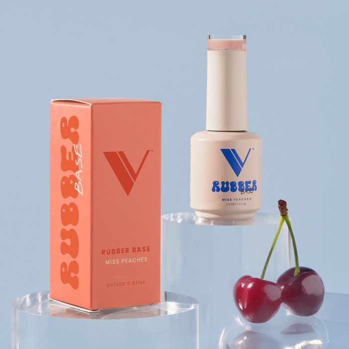 V Beauty Pure Rubber Base Miss Peaches 15ml | Siena Nails