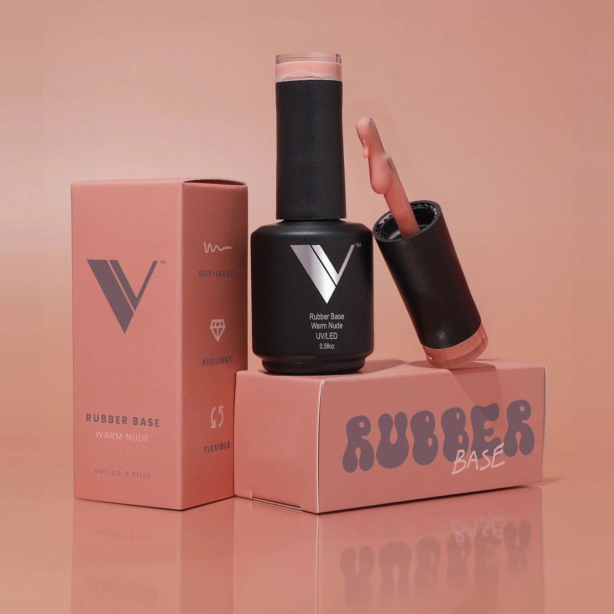 V Beauty Pure Rubber Base Warm Nude 15ml | Siena Nails